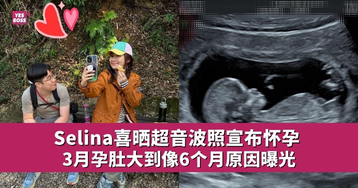 Selina喜晒超音波照宣布怀孕 3月孕肚大到像6个月原因曝光 - 娱乐星闻 - YesBoss