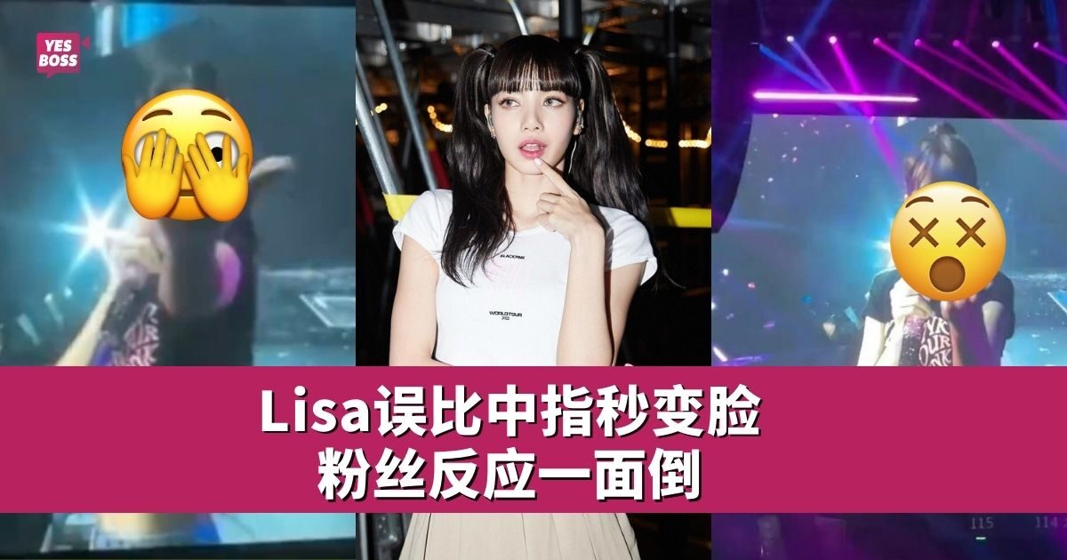 Lisa演唱会不小心比中指 惊慌模样全被拍 - 娱乐星闻 - YesBoss