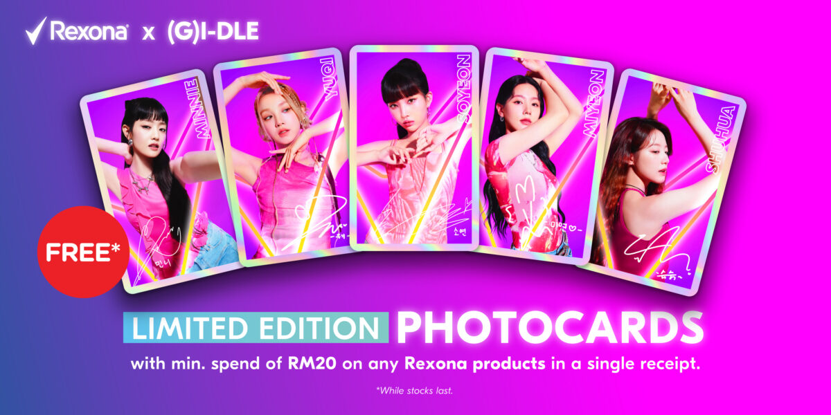 REXONA宣布合作(G)I-DLE 活动现场送明信片套装 - LIFESTYLE - YesBoss